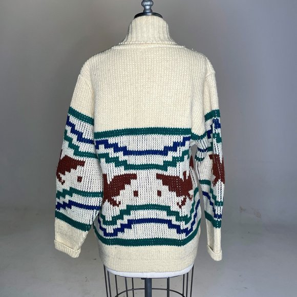 The Knitting Mill | Sweaters | Vintage The Knitting Mill Southwestern Thunderbird Large Knit ...